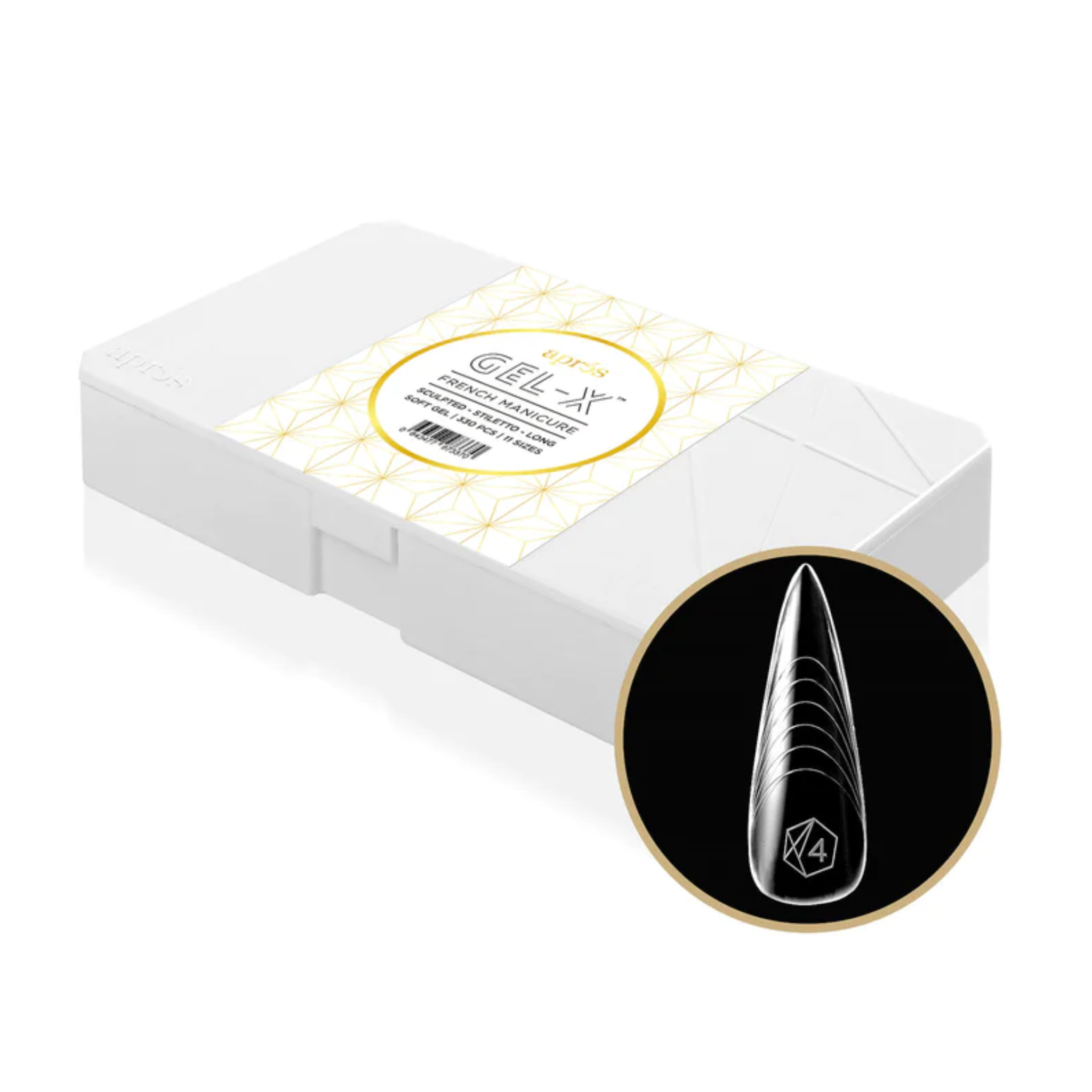 French Gel X Box Of Tips: Sculpted Stiletto - Long (330 pcs) – Sayn ...